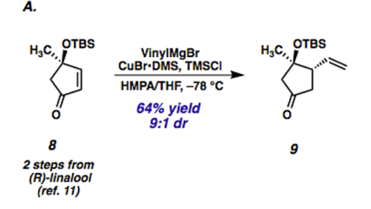 Solved \begin{tabular}{c} VinylMgBr \\ CuBr.DMS, TMSCl \\ | Chegg.com