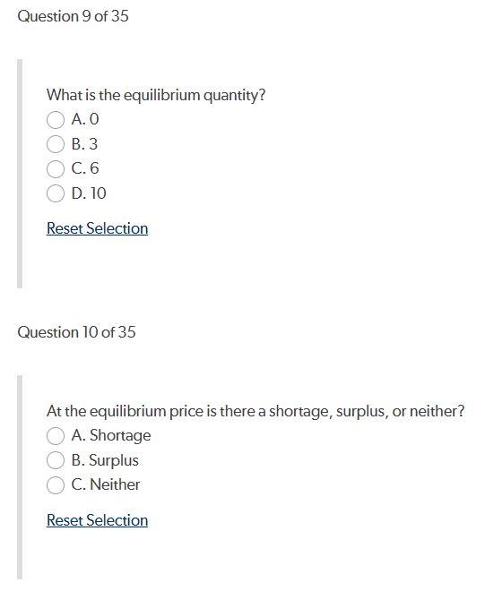 Solved Price Shortage (QD-Qs) N/A N/A Surplus (Qs - QD 10 8 | Chegg.com