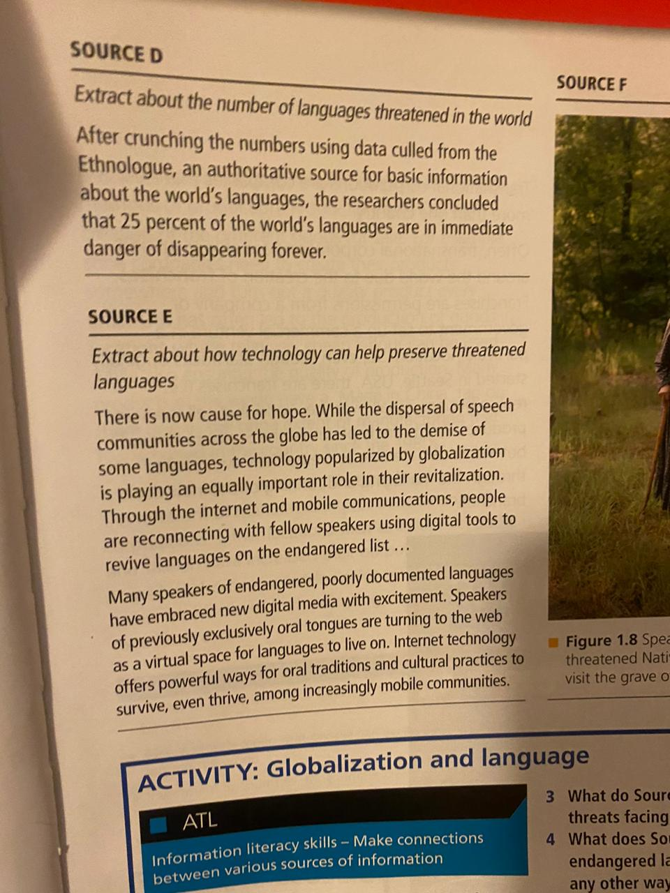 Solved SOURCED SOURCEF Extract about the number of languages | Chegg.com