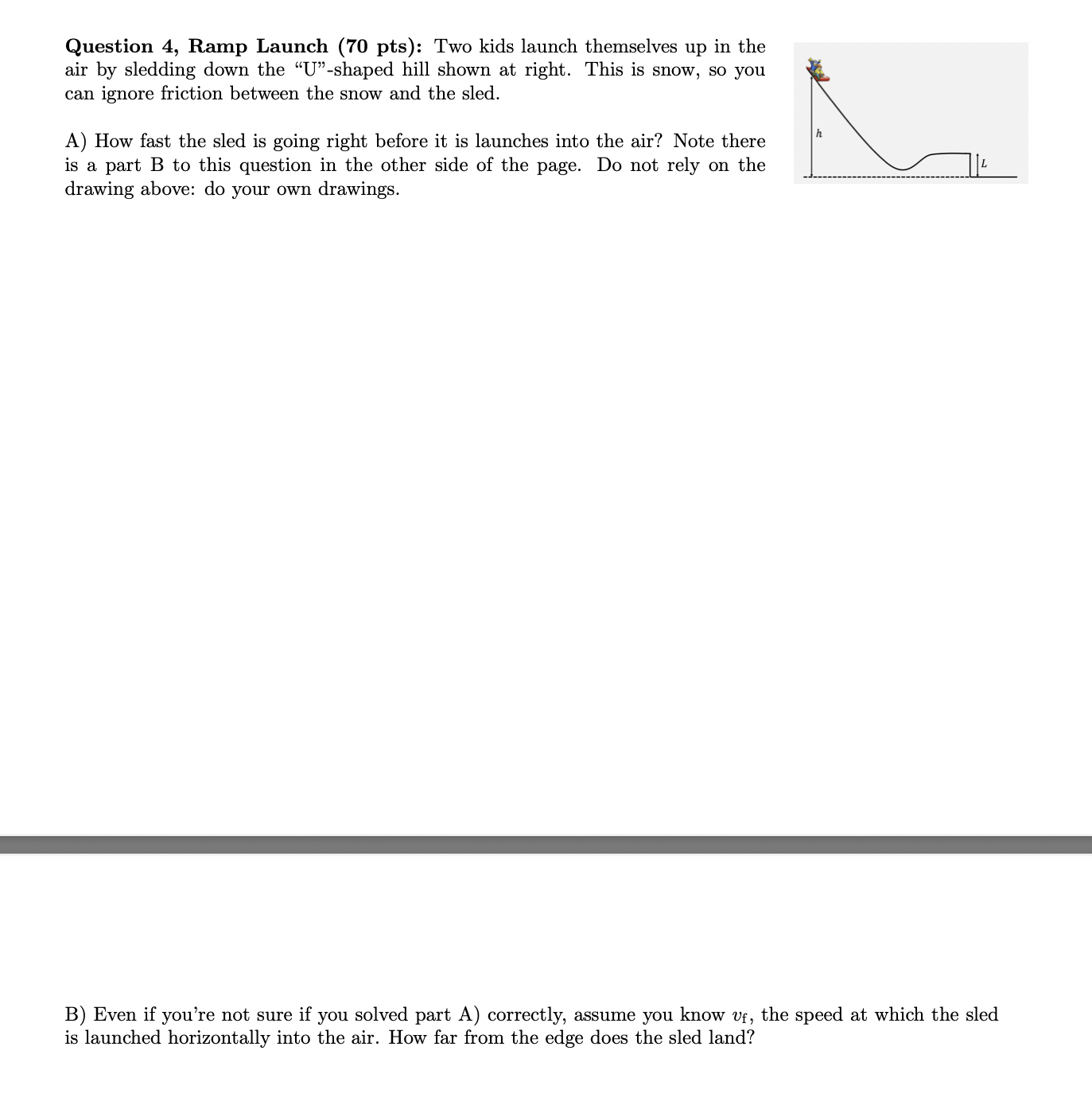 Solved Question 4, ﻿Ramp Launch (70 ﻿pts): Two kids launch | Chegg.com