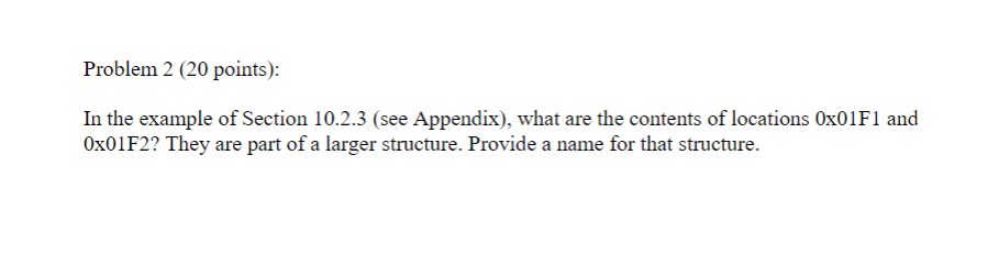 Solved Problem 2 (20 points): In the example of Section | Chegg.com