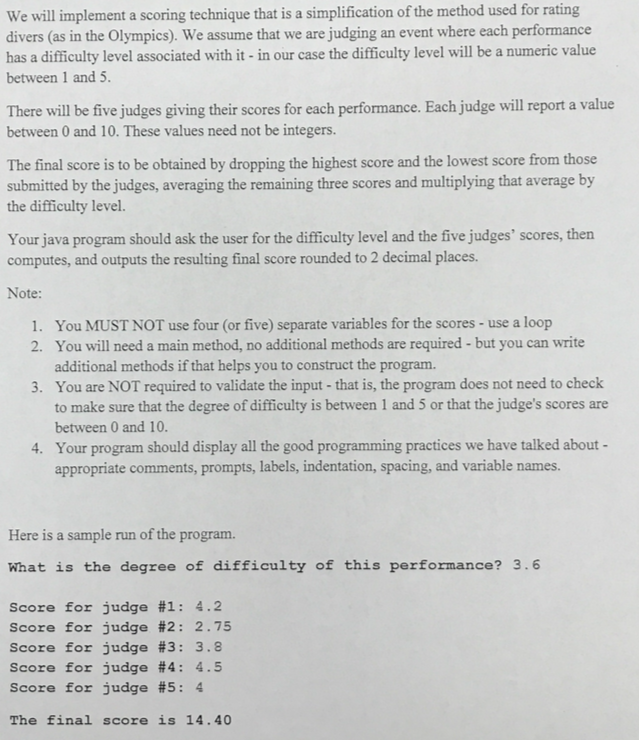 Solved We will implement a scoring technique that is a | Chegg.com