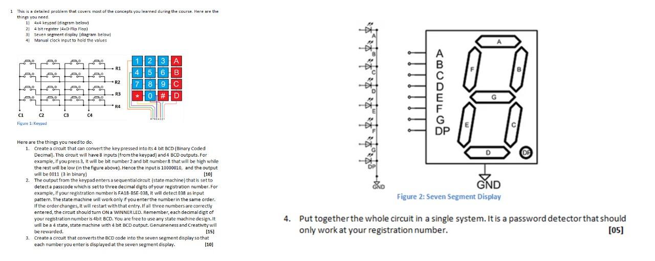 Solved 1 This is a detailed problem that covers most of the | Chegg.com