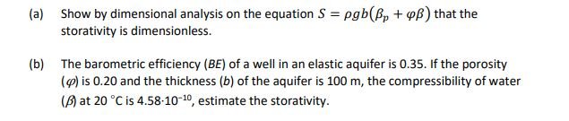 Solved (a) Show by dimensional analysis on the equation S = | Chegg.com