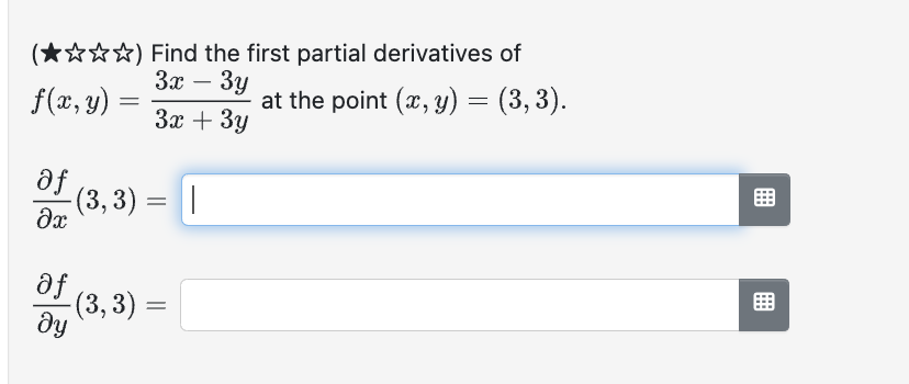 Solved Find the first partial derivatives of | Chegg.com