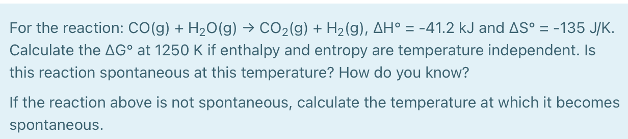 Solved For the reaction: \\( | Chegg.com