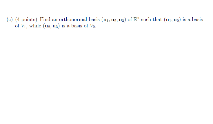 Solved Let V1 and V2 be the subspaces of R3 given | Chegg.com