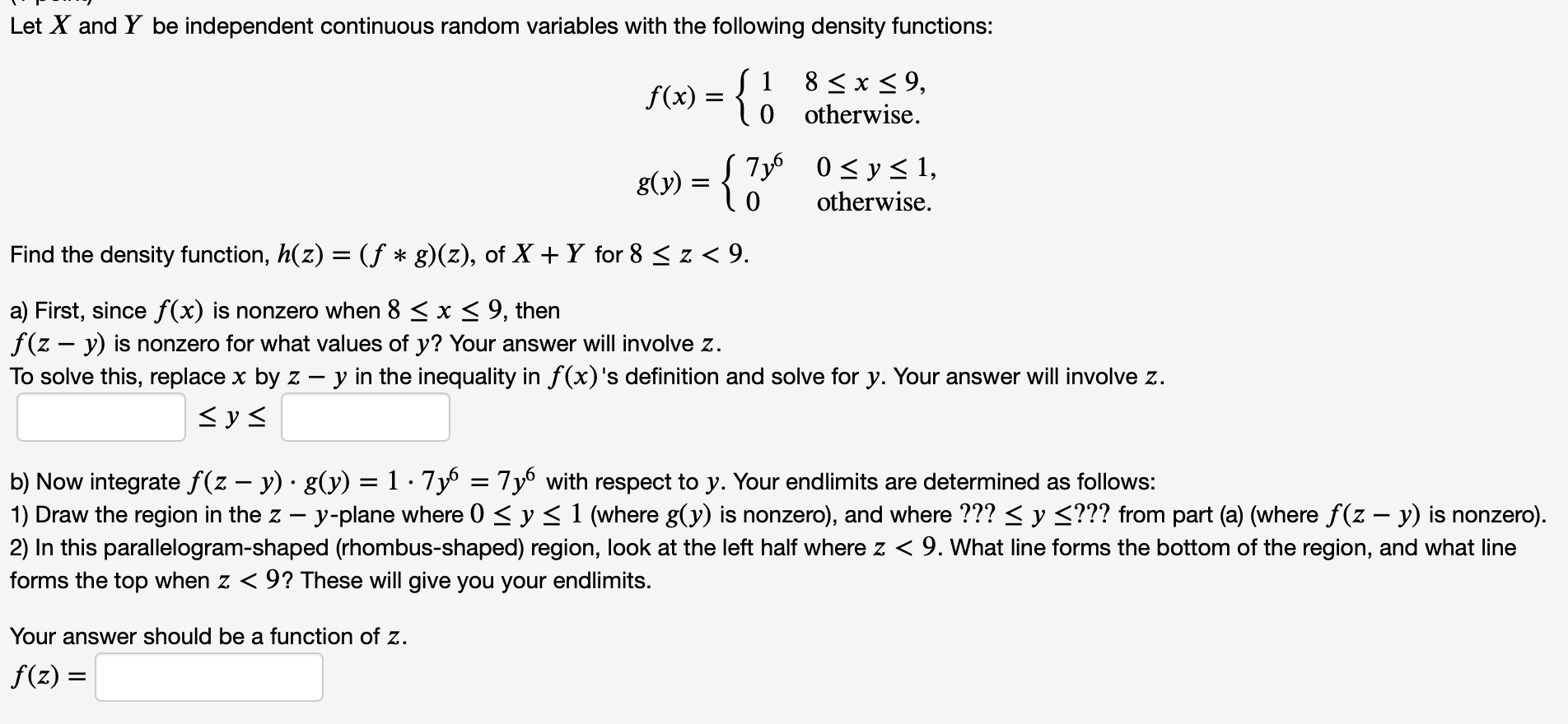 Let X and Y be independent continuous random | Chegg.com