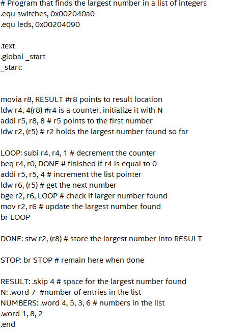 I Have This Nios Ii Assembly Code And I Want To