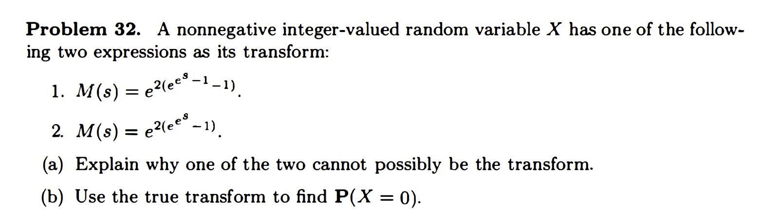 Solved Problem 32 A Nonnegative Integer Valued Random 9520