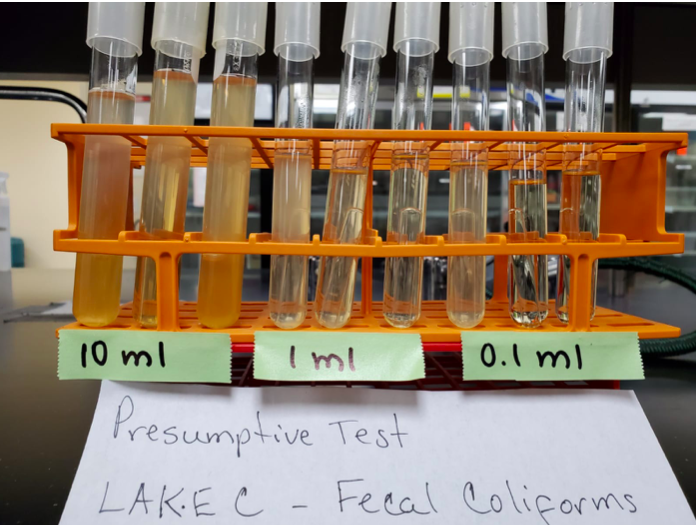 | 10ml Iml 1 0.1mi Presumptive LAKE C - Test Fecal | Chegg.com