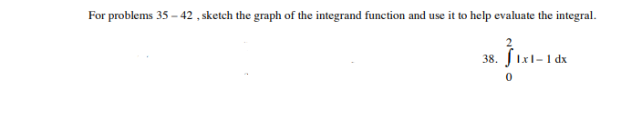 Solved For problems 35-42,sketch the graph of the integrand | Chegg.com