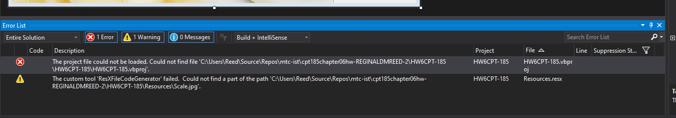 How do i fix this in Visual studio basic 15 | Chegg.com