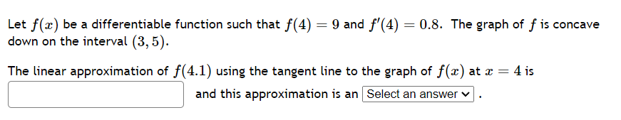Solved Let f(x) be a differentiable function such that | Chegg.com
