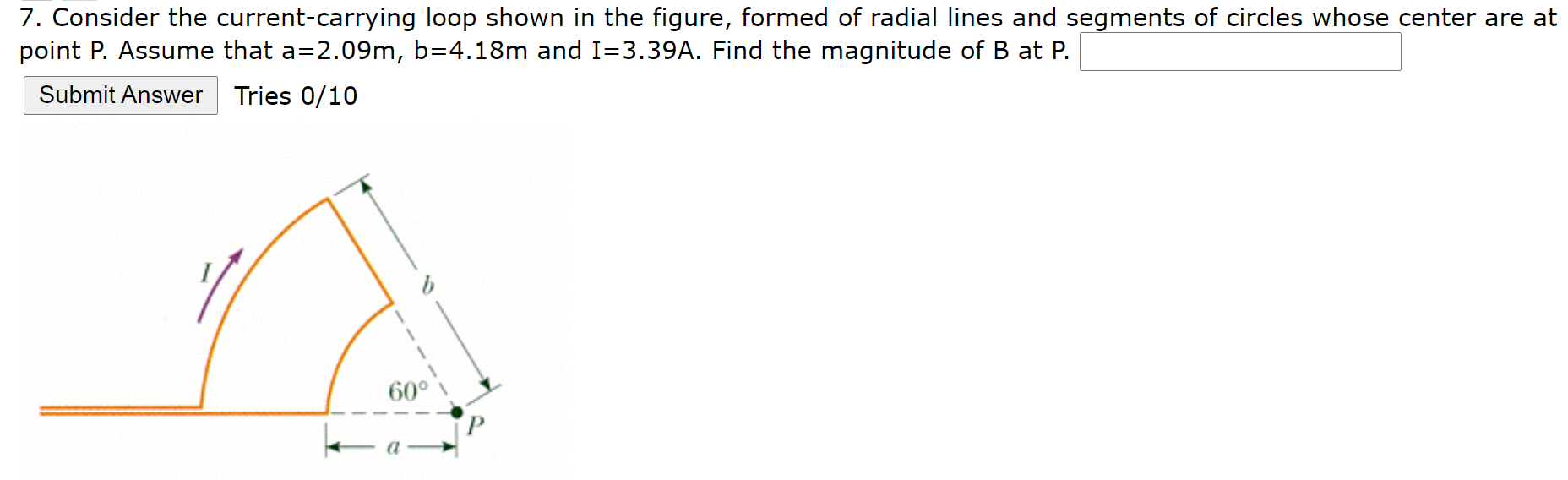 Solved 7. Consider the current-carrying loop shown in the | Chegg.com