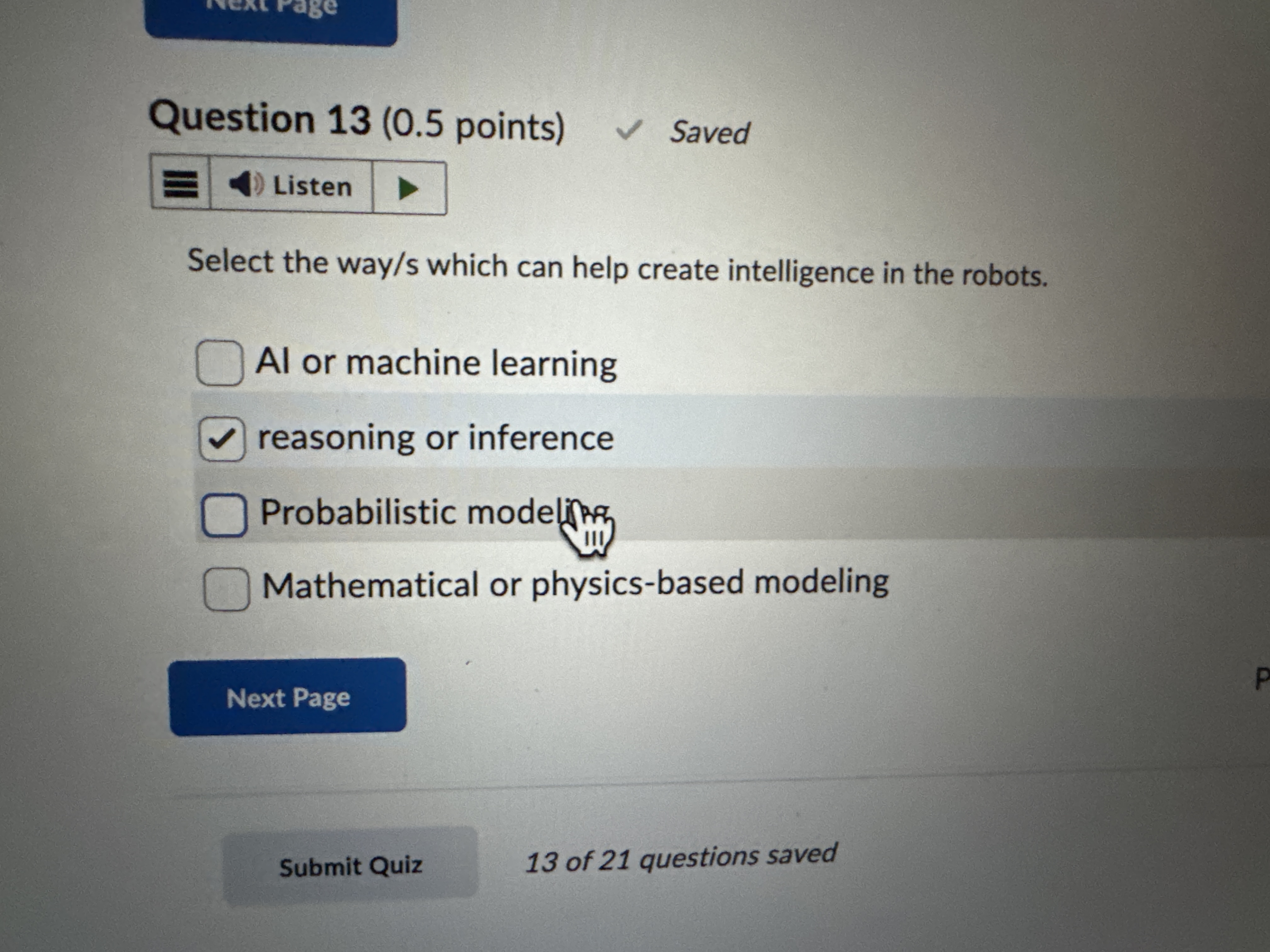 High Quality SOLUTION Question 13 (0.5 ﻿points)Select the way/s which can | Chegg.com