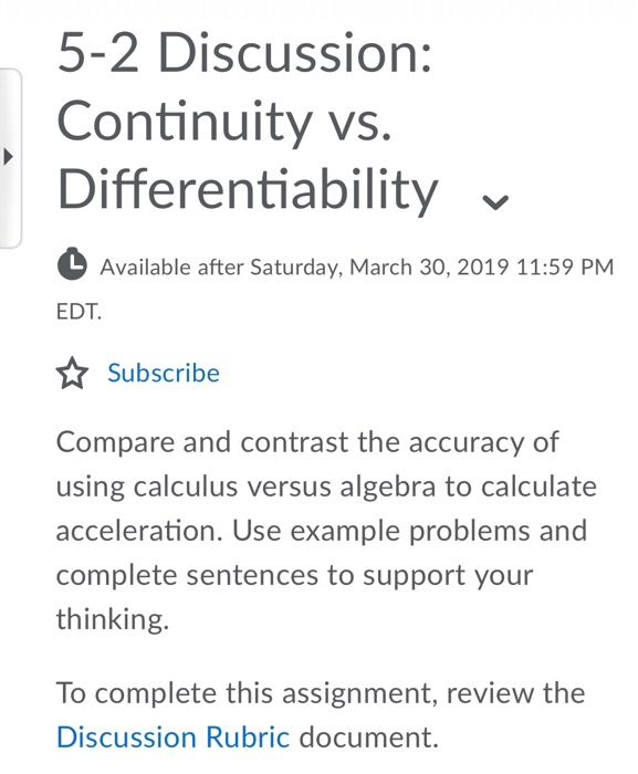 Solved can someone please help me explain this dicussion? | Chegg.com