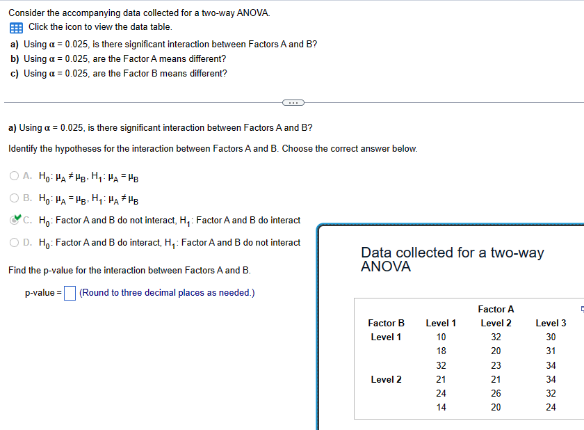 Solved Consider The Accompanying Data Collected For A