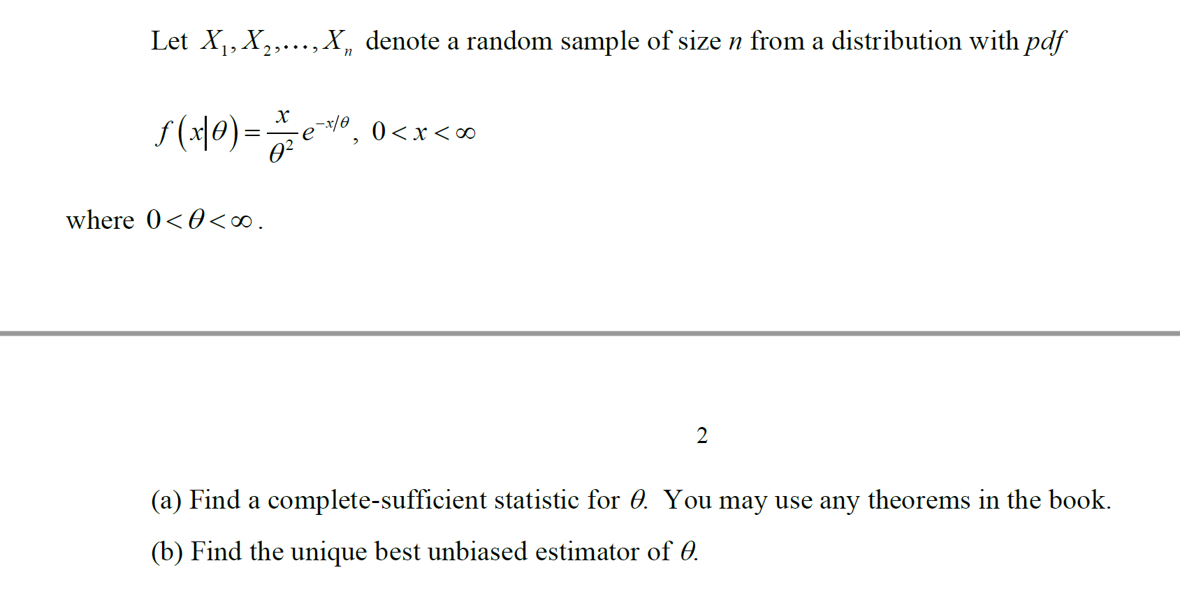 Solved Let X , X2,...,X, denote a random sample of size n | Chegg.com