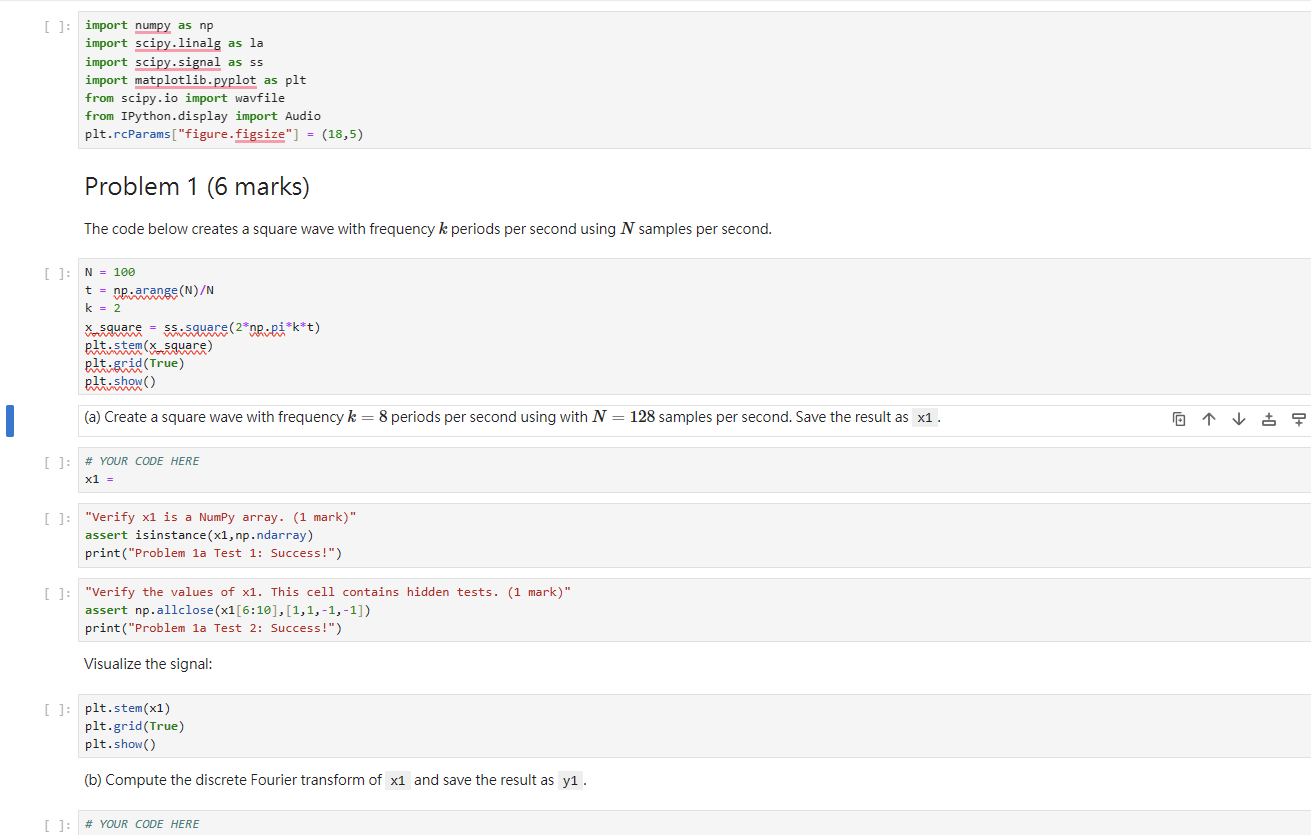 Solved from IPython.display import Audioplt.rcParams | Chegg.com