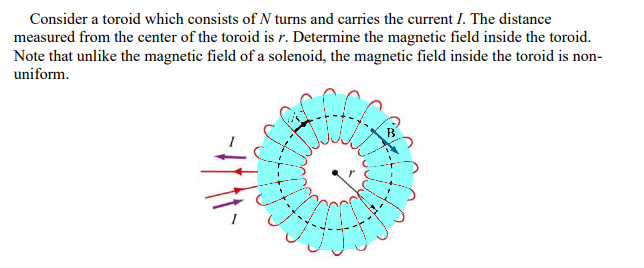 Solved Consider a toroid which consists of N turns and | Chegg.com