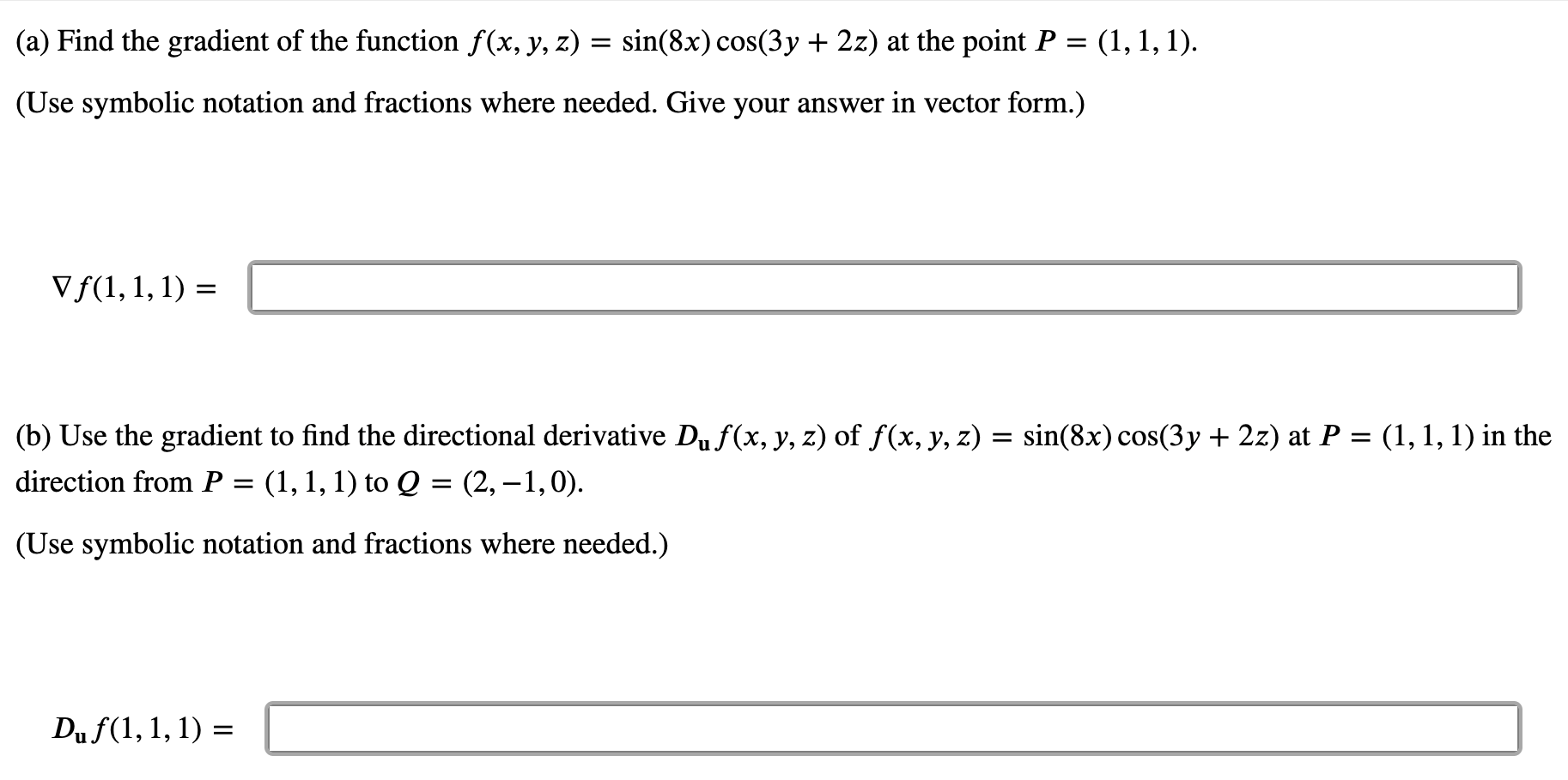 Solved (a) Find the gradient of the function | Chegg.com