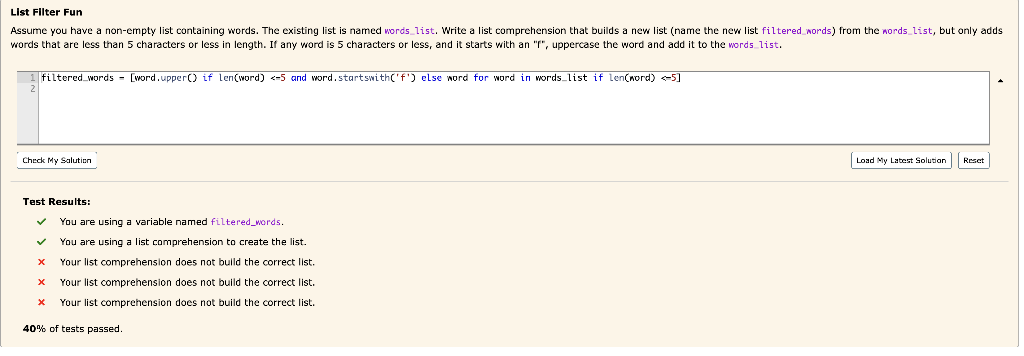 Solved words that are less than 5 characters or less in | Chegg.com