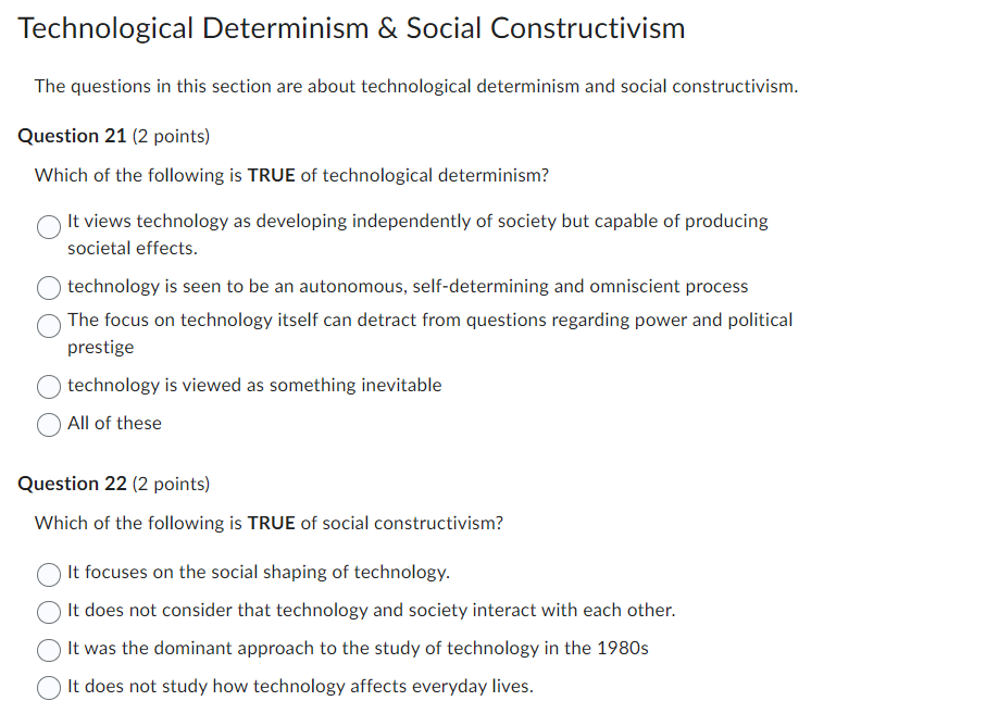 Technological Determinism And Social Constructivism