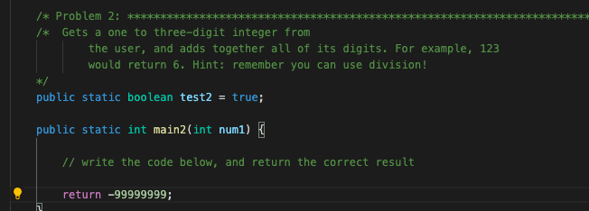 Solved JAVA gets a one to three-digit integer from | Chegg.com