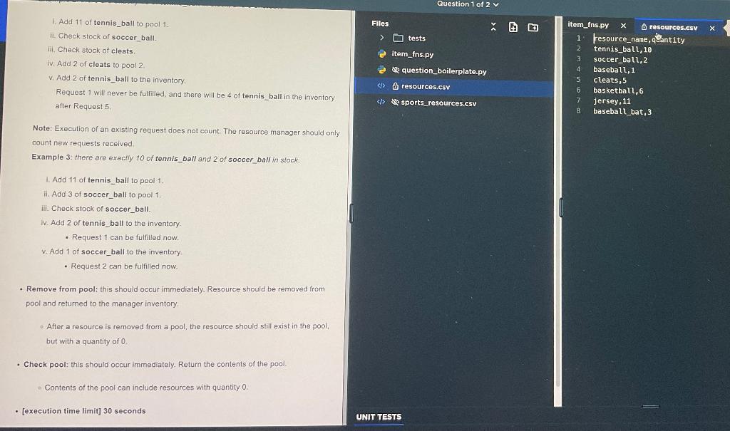 Solved 1 Codewriting Stockmemove From Pool Request To Be 