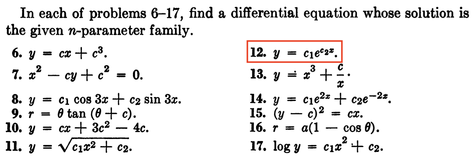 Solved In each of problems 6-17, find a differential | Chegg.com