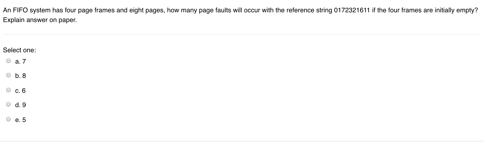 Solved An FIFO system has four page frames and eight pages, | Chegg.com