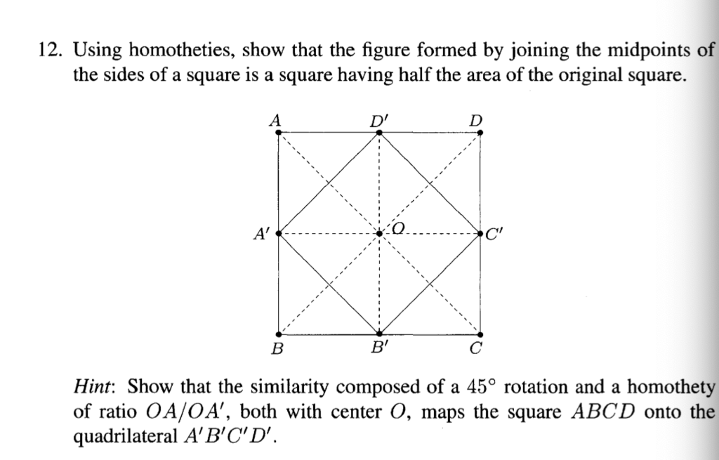 Solved Using homotheties, show that the figure formed by | Chegg.com