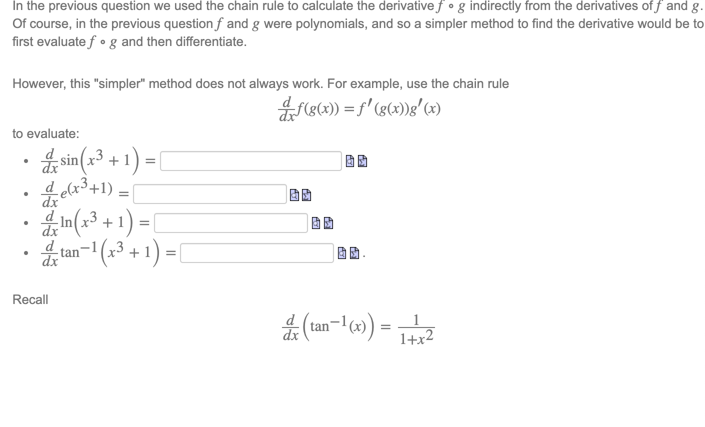 Solved In the previous question we used the chain rule to | Chegg.com
