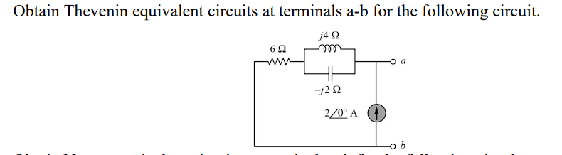 Solved Obtain Thevenin equivalent circuits at terminals a-b | Chegg.com