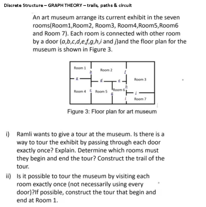 Solved Discrete Structure - GRAPH THEORY - trails, paths & | Chegg.com