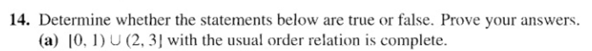 Solved 14. Determine whether the statements below are true | Chegg.com