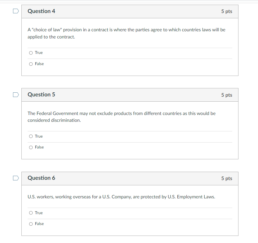 Solved A "choice of law" provision in a contract is where | Chegg.com