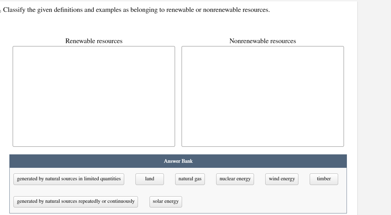 Solved Classify the given definitions and examples as | Chegg.com