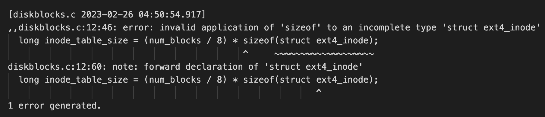 Solved I have this code that computes the number of storage | Chegg.com