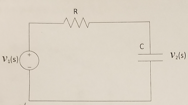 Solved 6. (10pts) A simple RC circuit is shown below. Derive | Chegg.com
