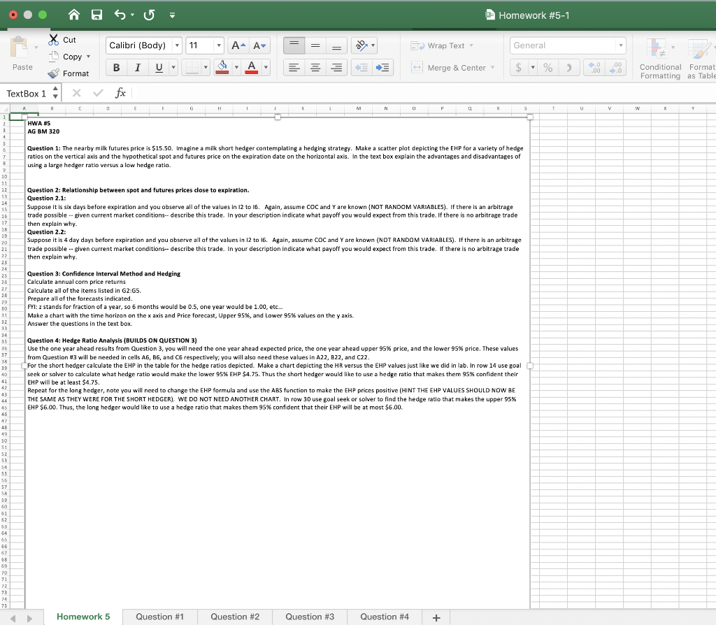 o. À su = Homework #5-1 = = = X Cut Copy Paste Format | Chegg.com