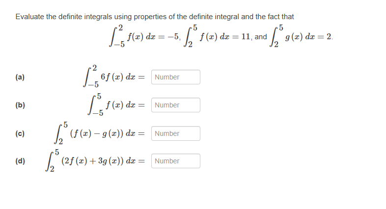 Solved Evaluate the definite integrals using properties of | Chegg.com