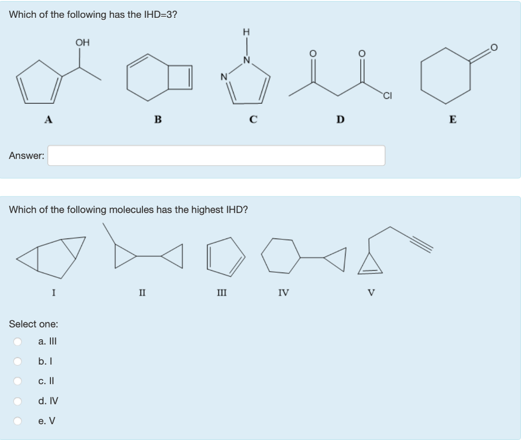 Solved Which of the following chemical formulas could have | Chegg.com