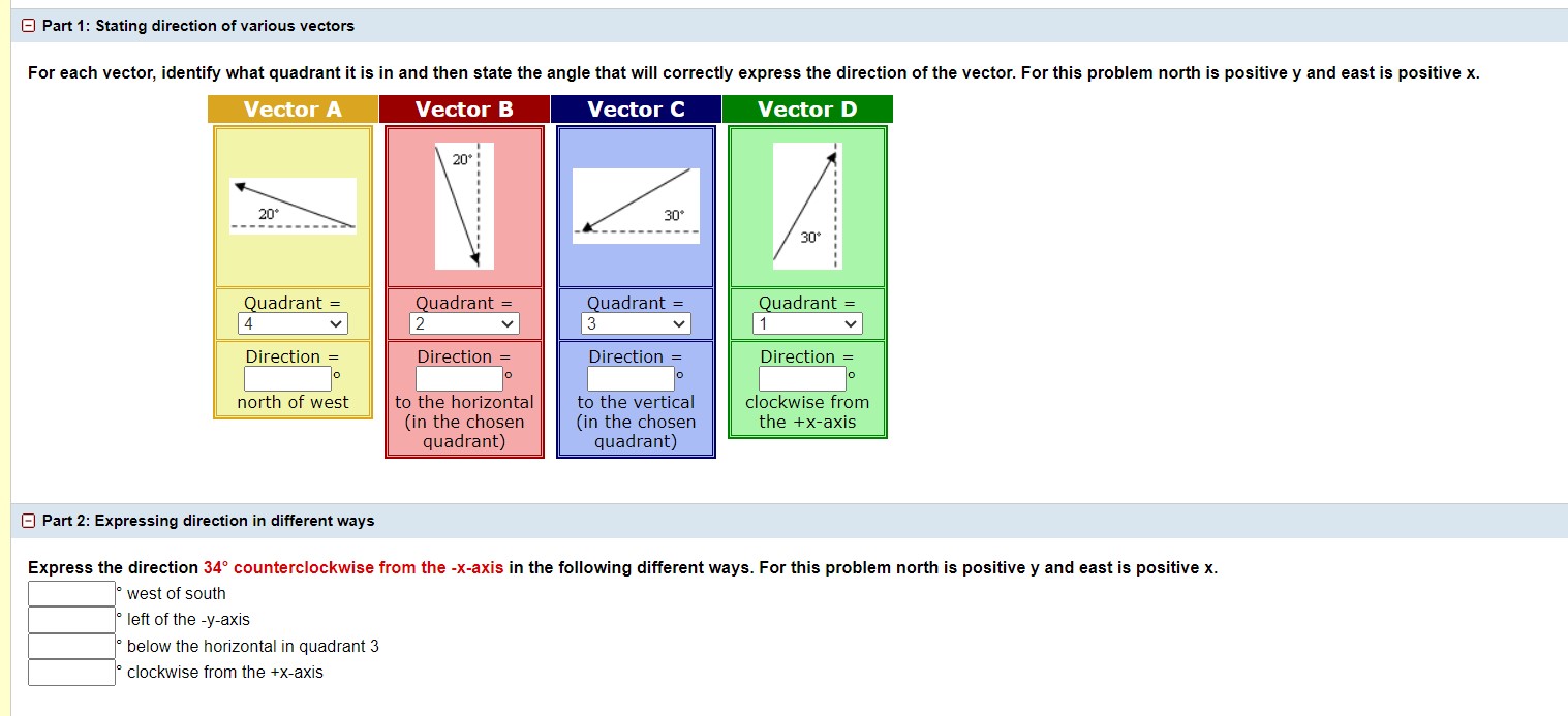 Solved \r\nx-components Using the standard cartesian | Chegg.com