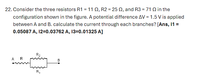 Solved Consider the three resistors R1 =11Ω,R2=25Ω, ﻿and | Chegg.com