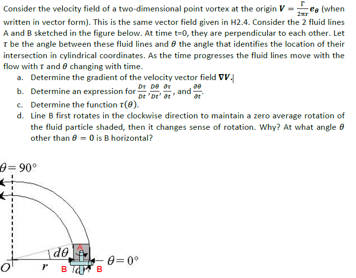 Solved Consider the velocity field of a two-dimensional | Chegg.com