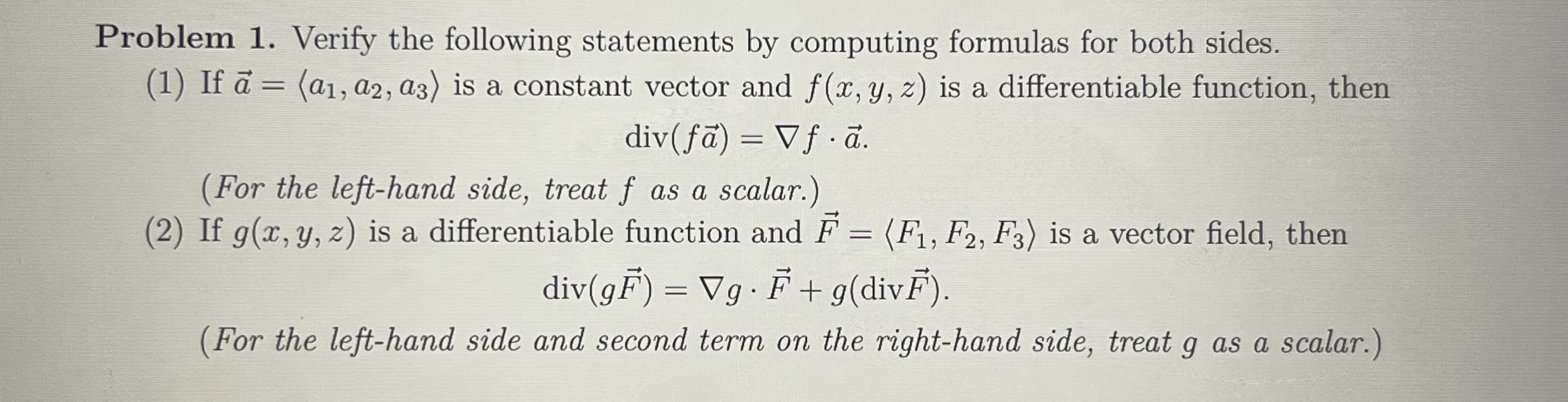 Solved Problem 1 . Verify the following statements by | Chegg.com