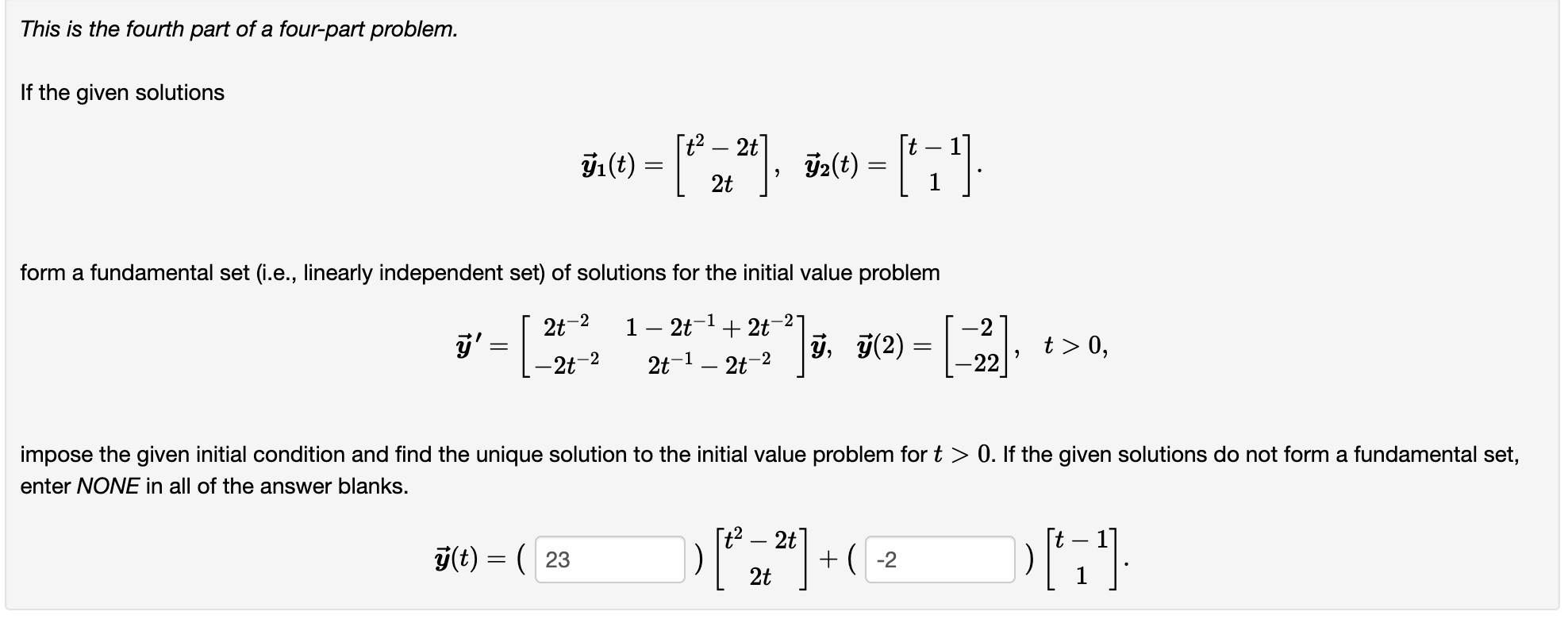 Solved This is the fourth part of a four-part problem. If | Chegg.com