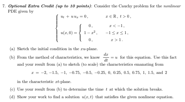 Solved Optional Extra Credit (up to 10 ﻿points): Consider | Chegg.com